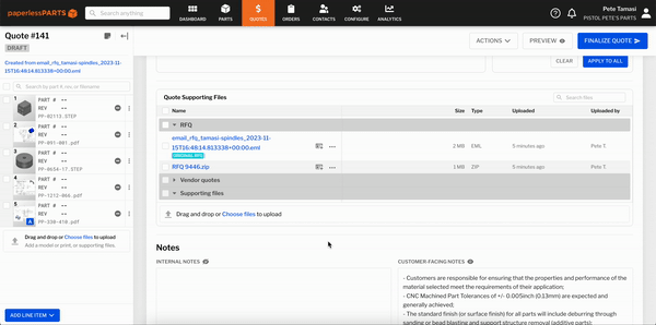 Paperless Parts Knowledge Base