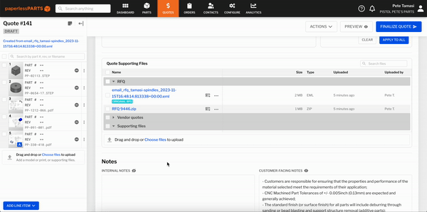 Paperless Parts Knowledge Base