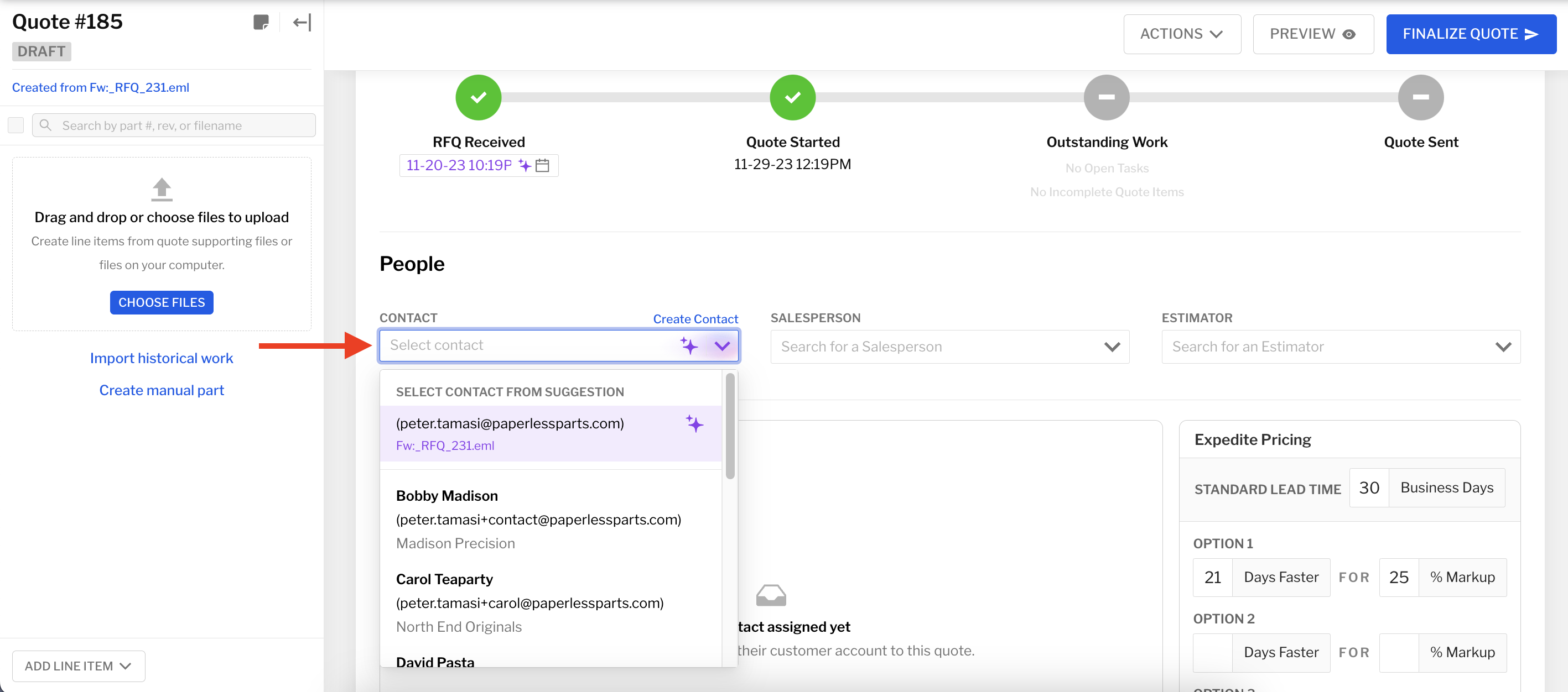 Paperless Parts Knowledge Base