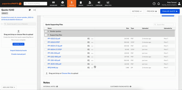Paperless Parts Knowledge Base