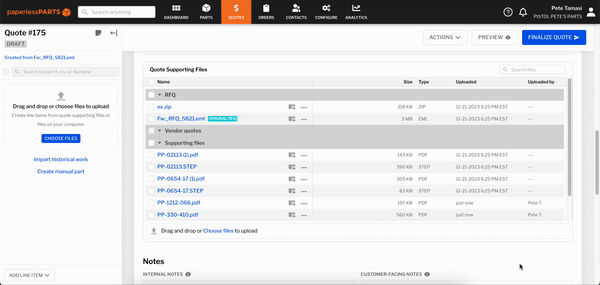 Paperless Parts Knowledge Base
