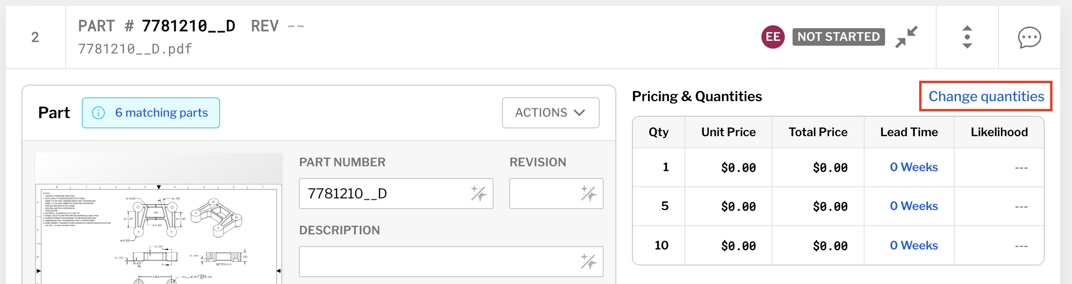 Setting up line items